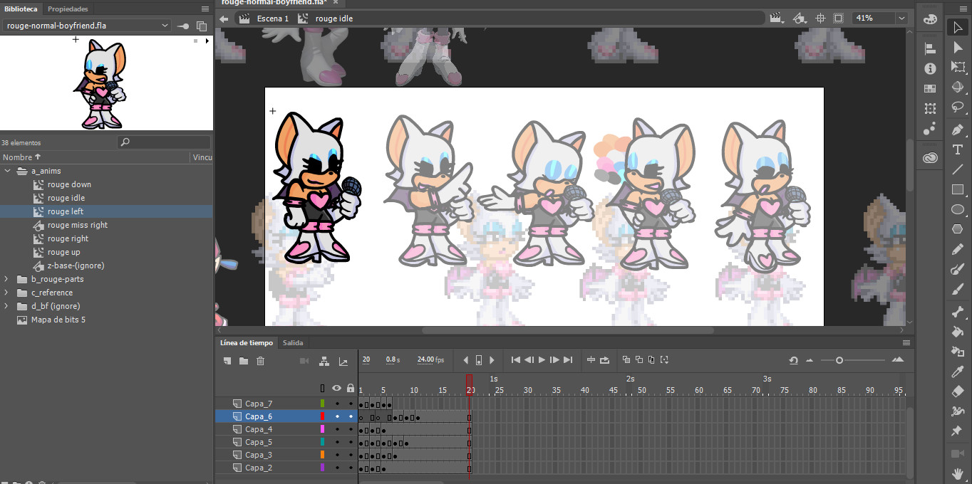 Pixel Rouge Mod! [Friday Night Funkin'] [Mods]