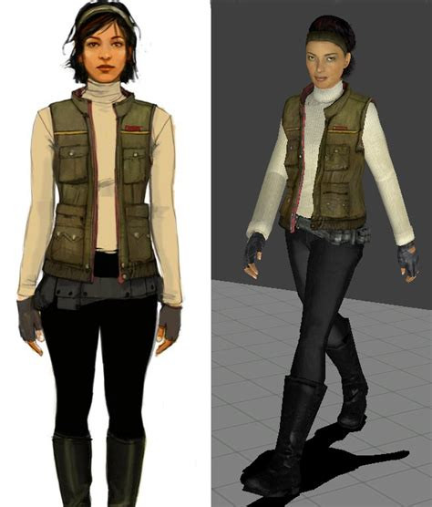 Half-Life 2: Episode Three Alyx Vance Concept Art Model and Textures ...