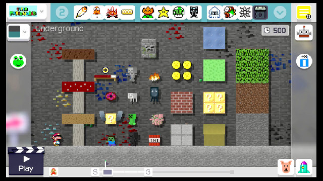 Minecraft in Super Mario Maker Project for Super Mario Maker | SMM Projects