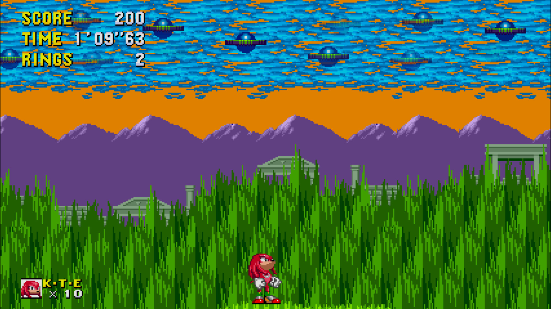 sonic 1 forever if GHZ started at sunset [Sonic the Hedgehog Forever ...