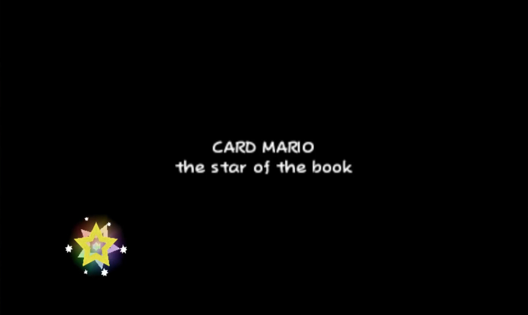 Card Mario: The Star Of The Book Project for Paper Mario: Sticker Star ...