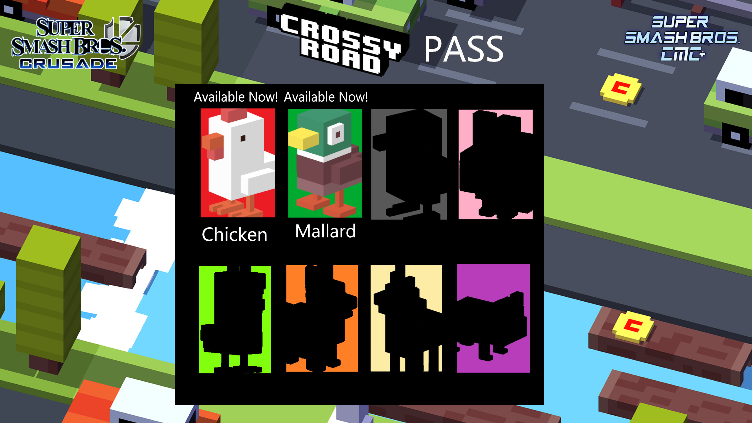 The Crossy Road Pass Project for Super Smash Bros. Crusade | SSBC Projects
