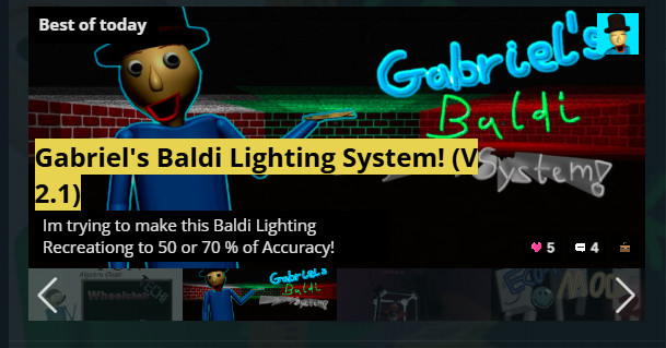 Gabriel's Baldi Lighting System! (SIMPLE!) (V 2.3) Project for Baldi's ...