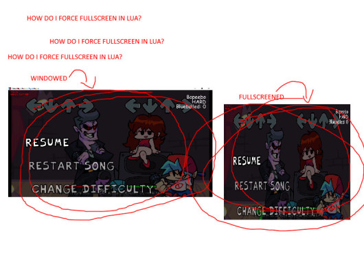 how do i make the game force fullscreen? Question for Friday Night Funkin' | FNF Questions