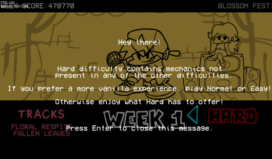 How to add Warning Message before week starts [Friday Night Funkin'] [Questions]