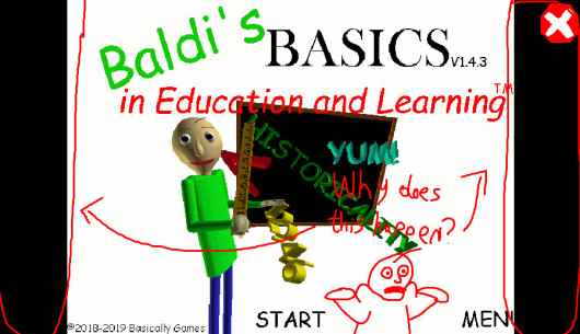 How do i fix the Black Menu Background Problem? Question for Baldi's ...