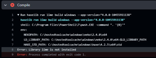 Error when building PE 0.6.3 on github Question for Friday Night Funkin' | FNF Questions