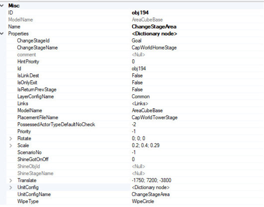Custom loading areas (ChangeStageArea Object) Question for Super Mario Odyssey | SMO Questions