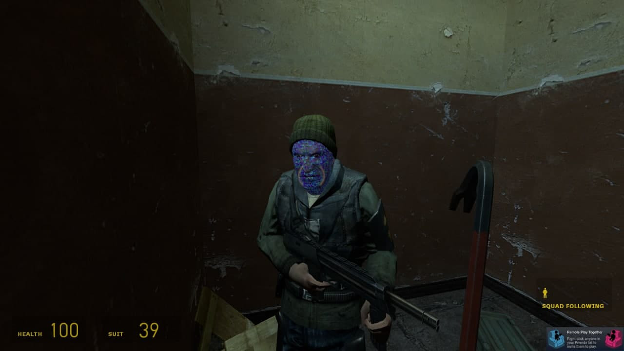 HL2 Face texture bug Question for Half-Life 2 | HL2 Questions