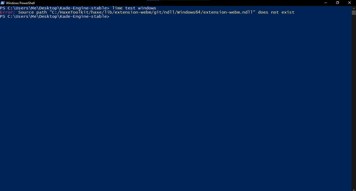 Error: Source path "C:/HaxeToolkit/haxe/lib/extens [Friday Night Funkin'] [Questions]
