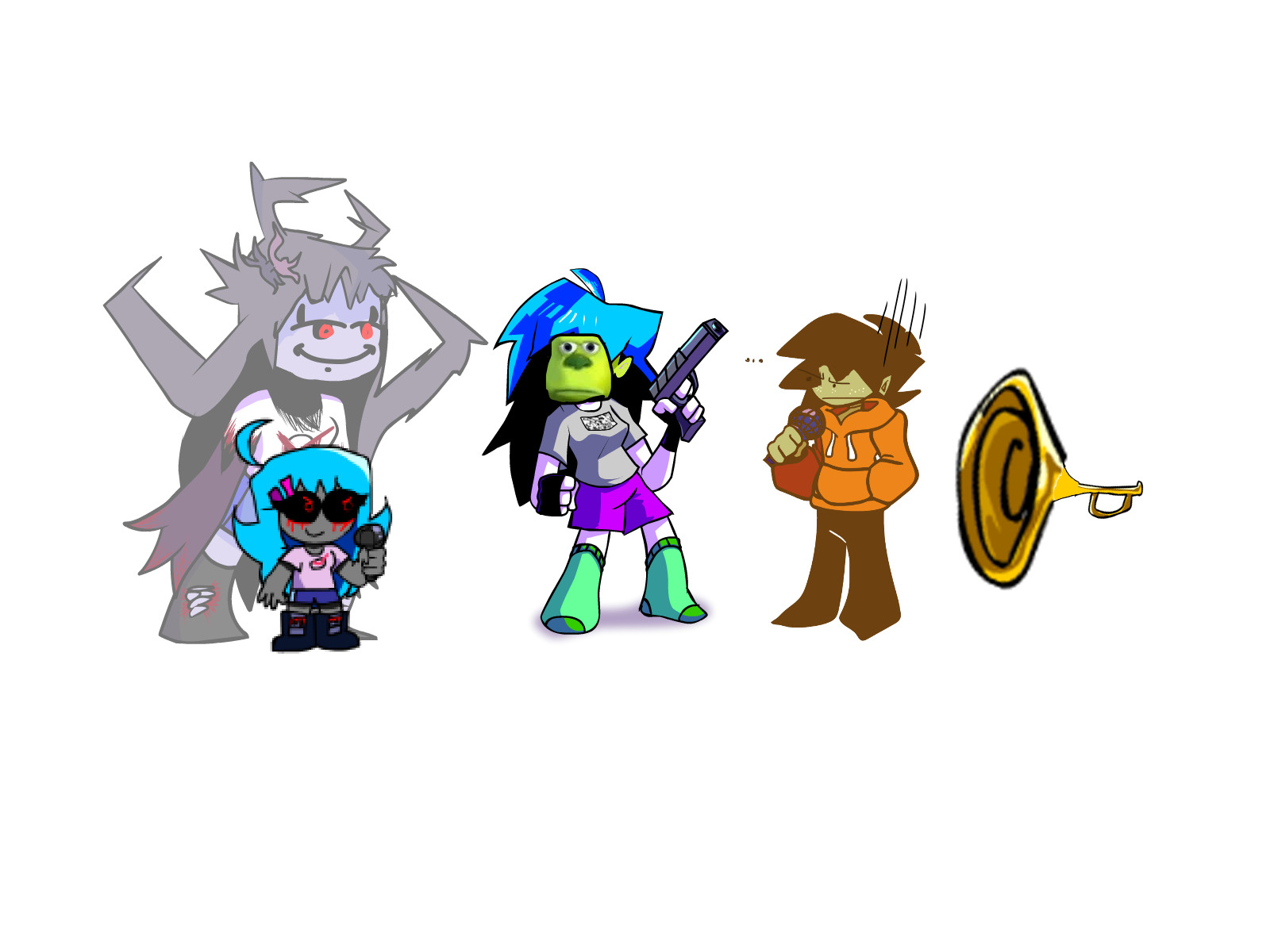 Skychi,Faker Sky,Brandon And Trumpet Chromatics [Friday Night Funkin ...