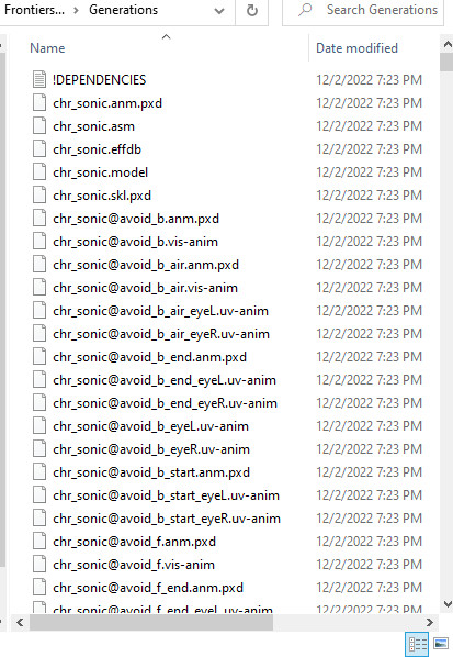 Identifying Animation Files Question for Sonic Frontiers | Frontiers ...