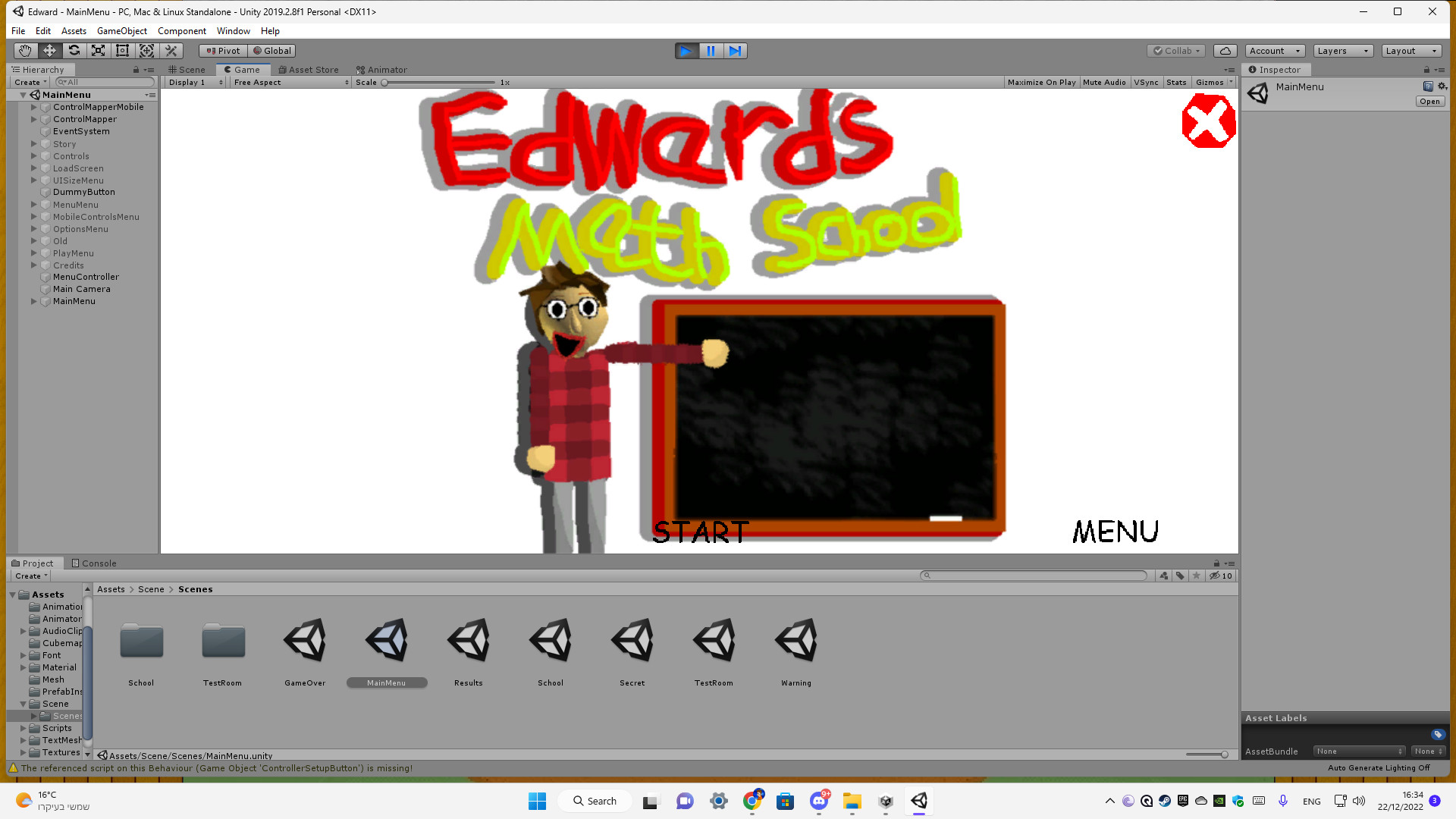 How To Fix The Title Screen? [Baldi's Basics] [Questions]