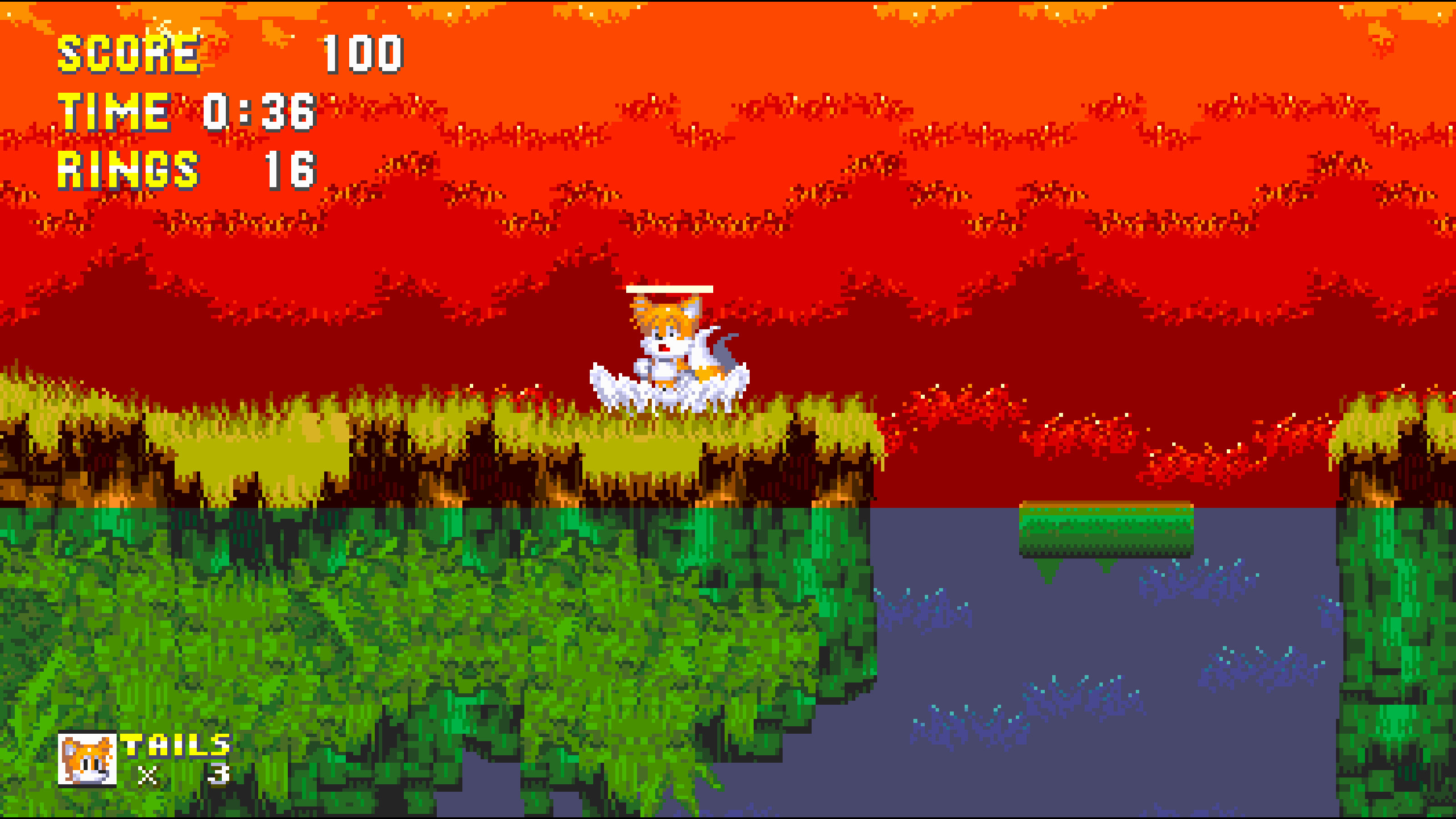 Tails' sprite border appears after Special Stages. [Sonic 3 A.I.R ...