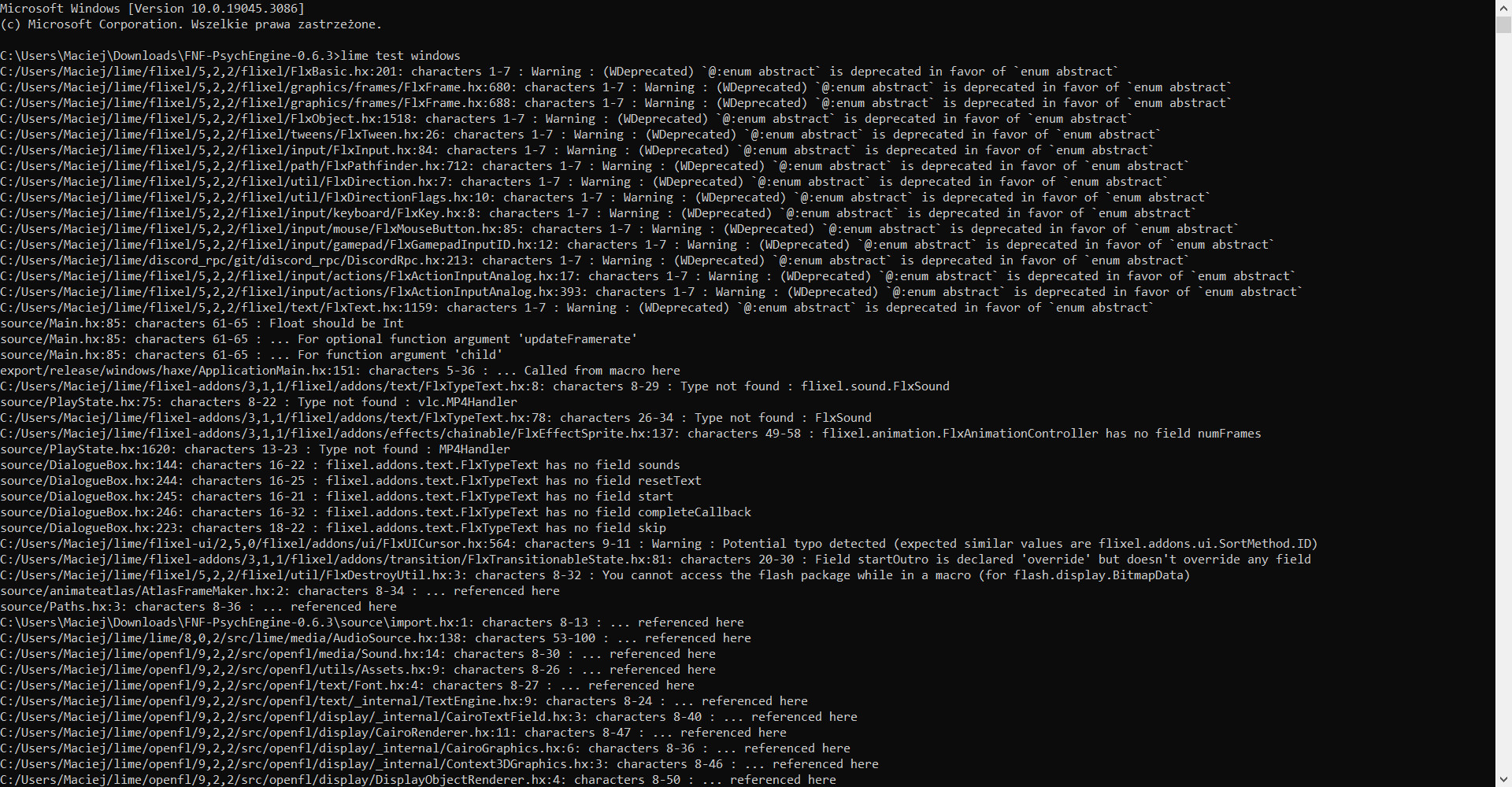 Psych Engine I Have Problem With Compiling Source Question for Friday Night Funkin' | FNF Questions