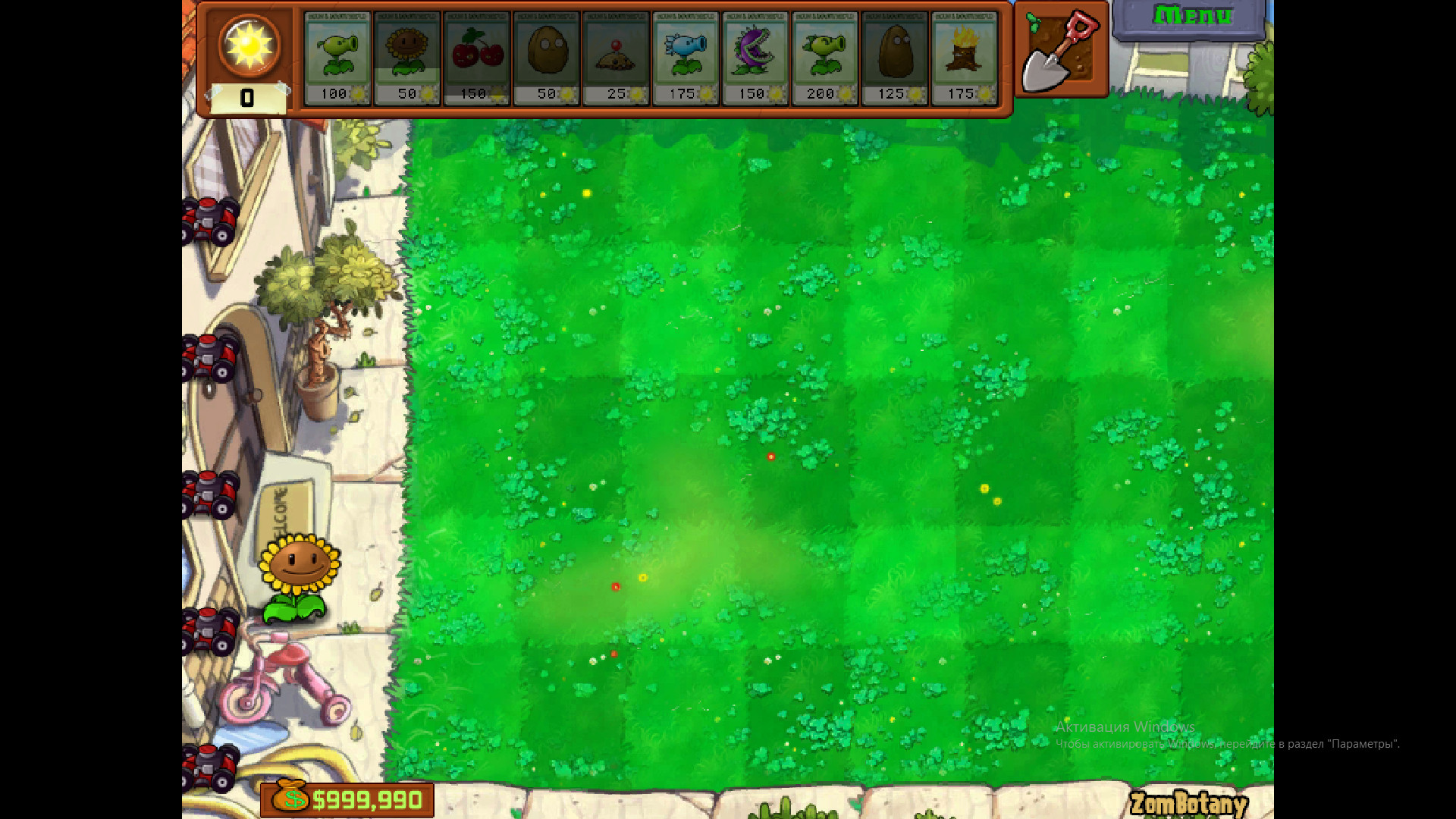 I downloaded the widescreen pvz but I can't switch Question for Plants ...