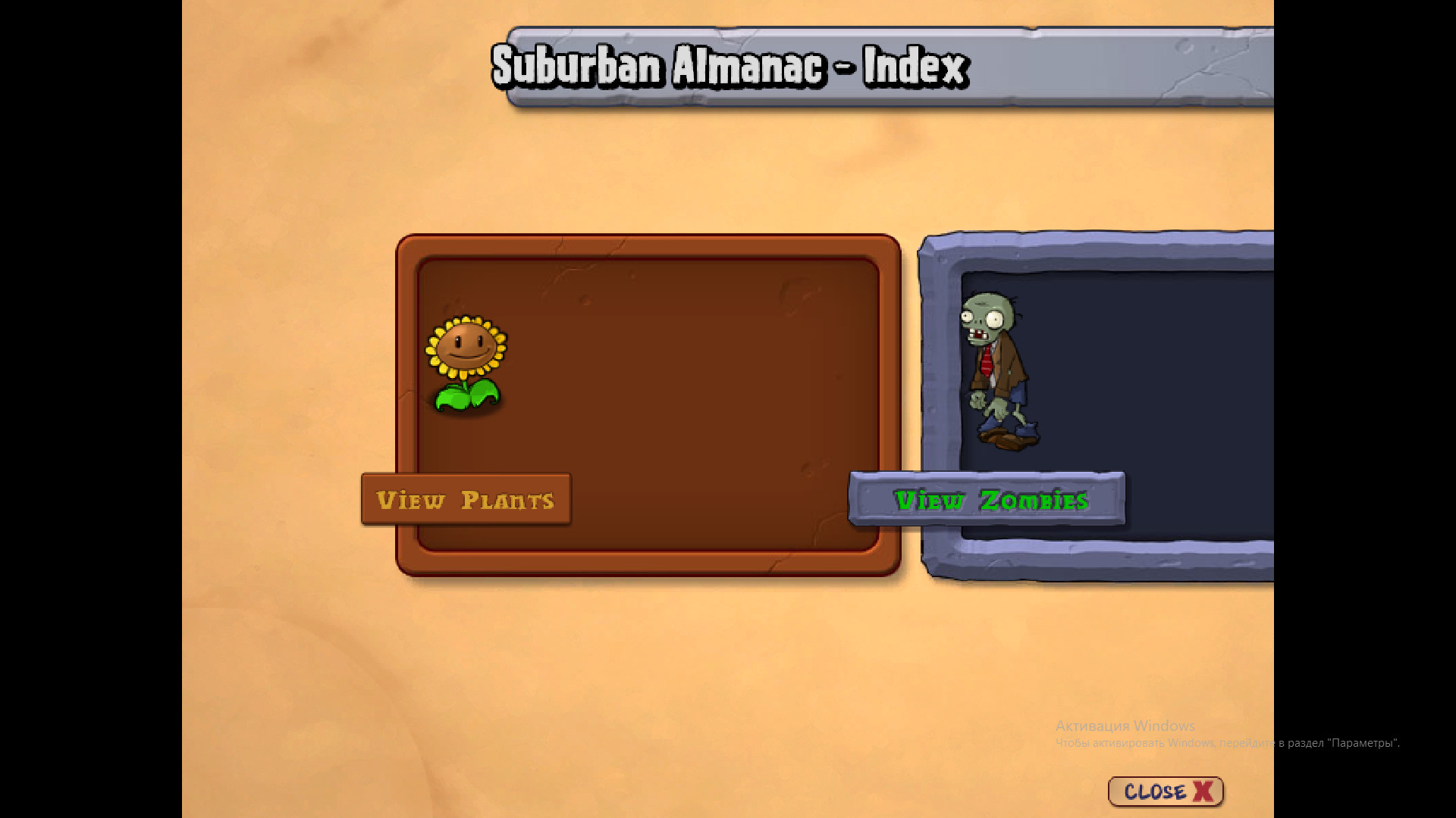 I downloaded the widescreen pvz but I can't switch Question for Plants ...