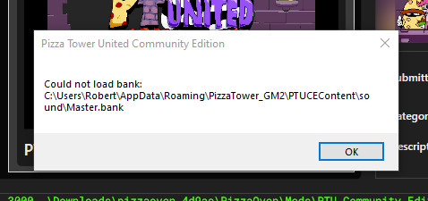 Can't load .bank file Question for Pizza Tower | PT Questions