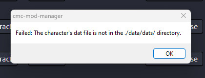 CMC Mod Manager Failed Character Dat Error Question for Super Smash ...