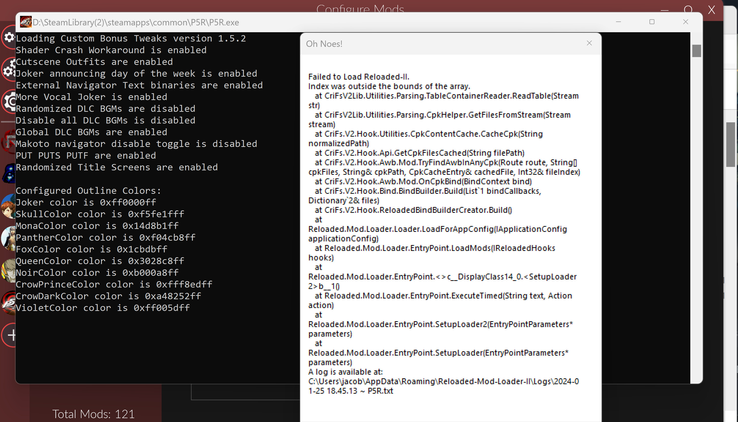 Reloaded II not working Question for Persona 5 Royal (PC) | P5R (PC) Questions