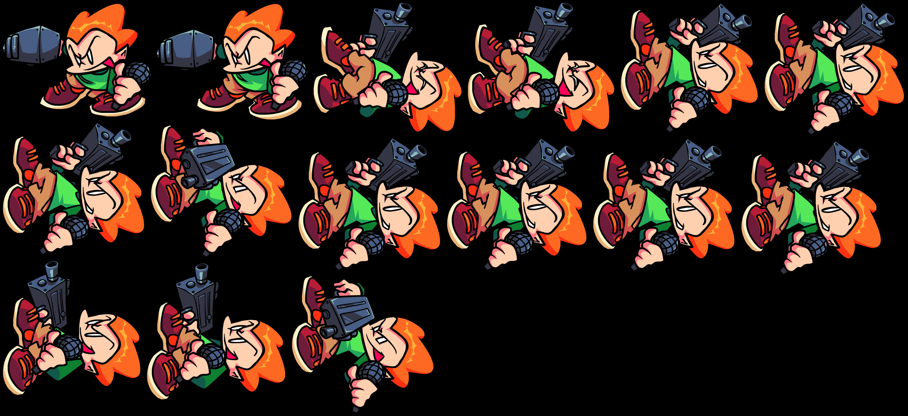 How is pico's sprites rotated?? Question for Friday Night Funkin' | FNF ...