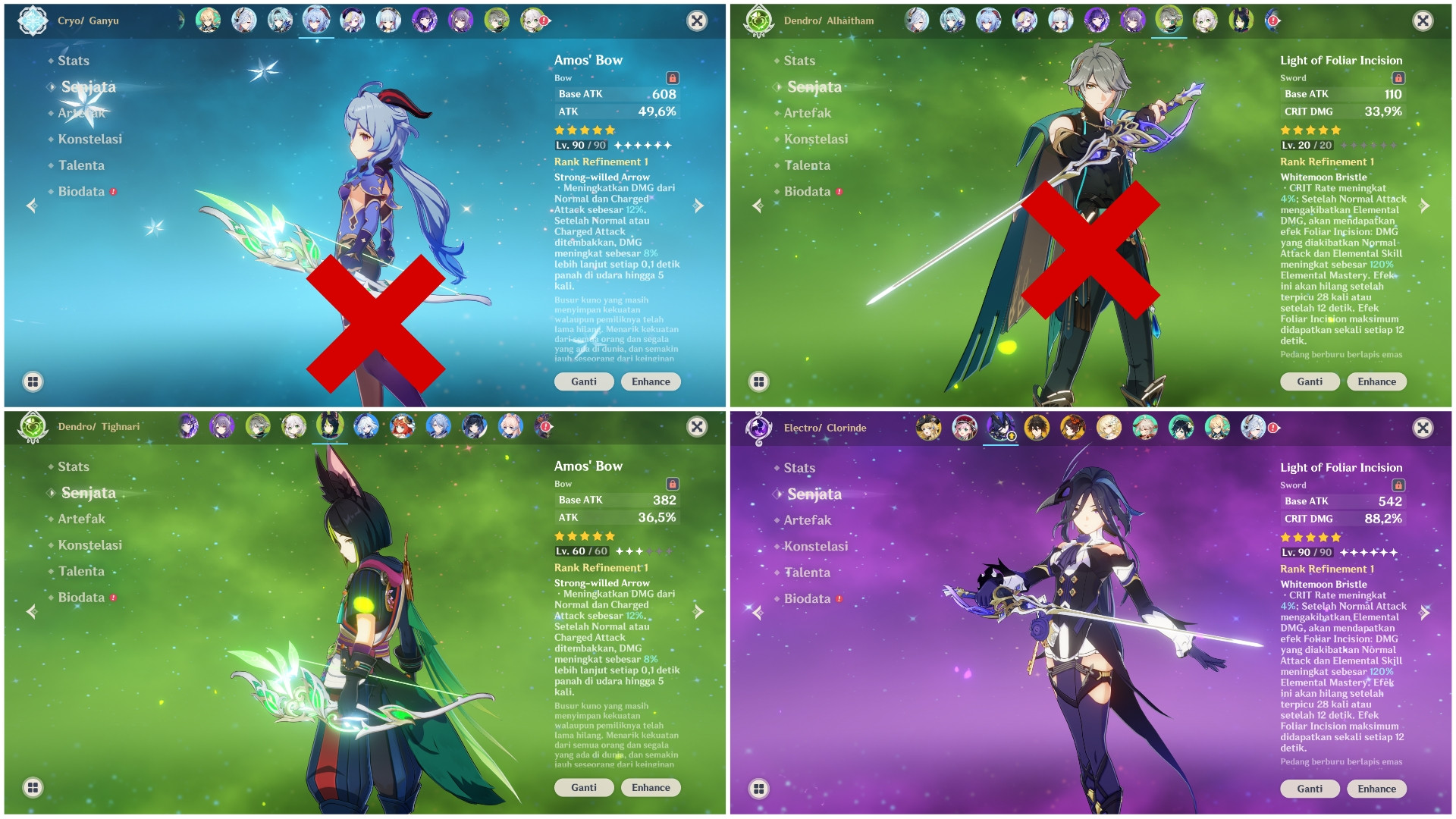 How to Swap Weapon but Only for 1 Character Question for Genshin Impact | GI Questions