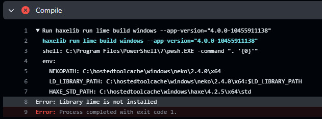 Error when building PE 0.6.3 on github Question for Friday Night Funkin' | FNF Questions