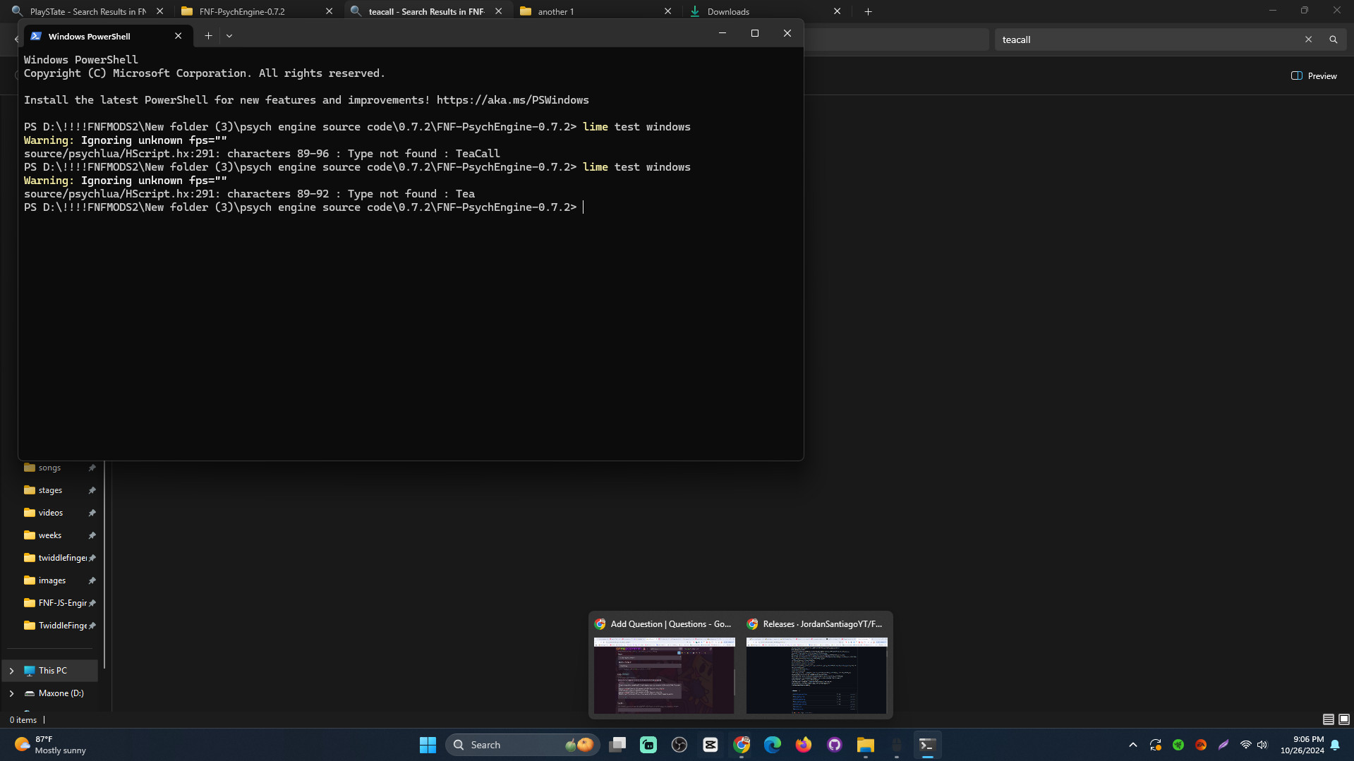 FNF Compiling Problem: TeaCall Question for Friday Night Funkin' | FNF Questions