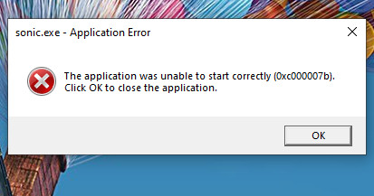 When I open Sonic Adventure One or 2 it crashes. Question for Sonic ...