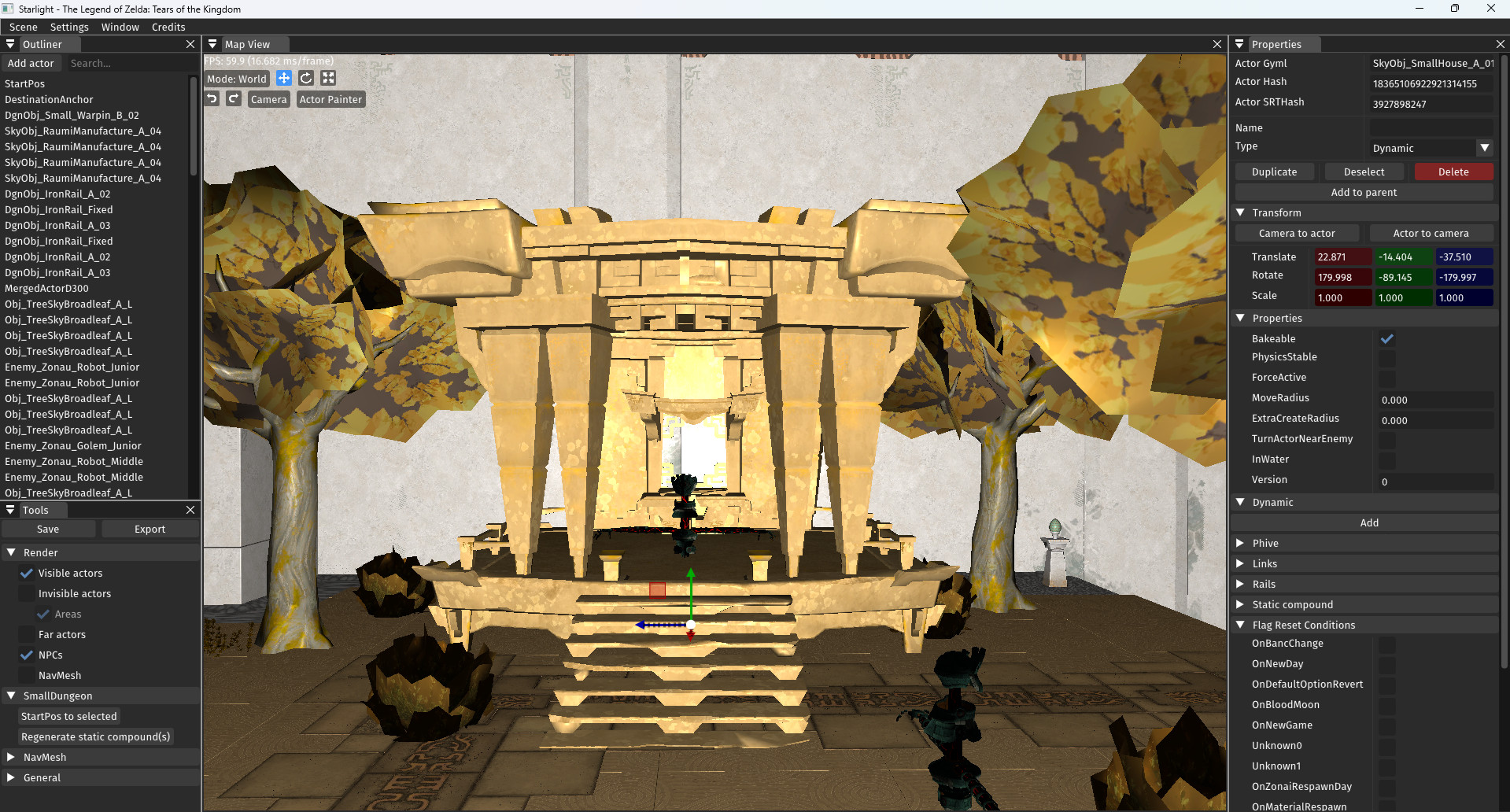 How do I add collision to an object in Starlight Question for The Legend of Zelda: Tears of the ...