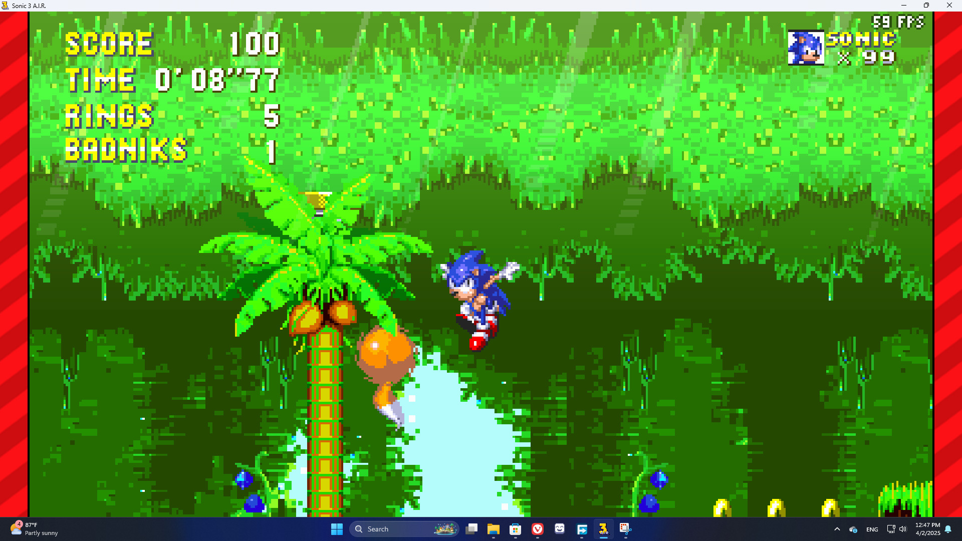 how do i remove the sprite behind the falling Question for Sonic 3 A.I ...