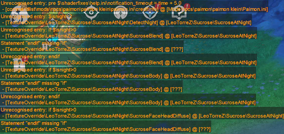 what do these errors mean and how do I fix it? Question for Genshin Impact | GI Questions