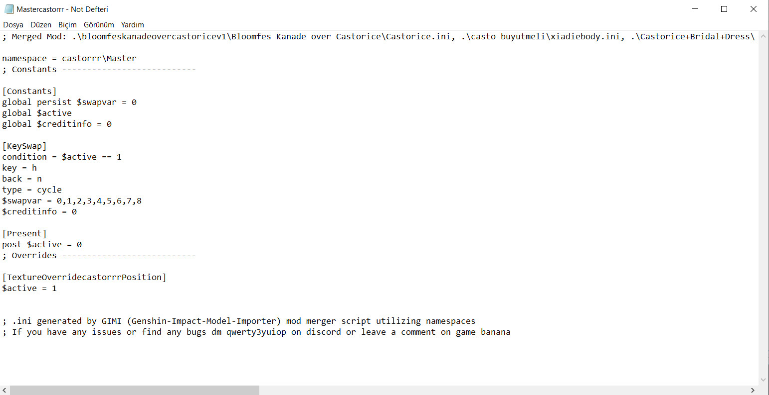 Toggle keys doesn't work for namespace merge Question for Honkai Star Rail | HSR Questions