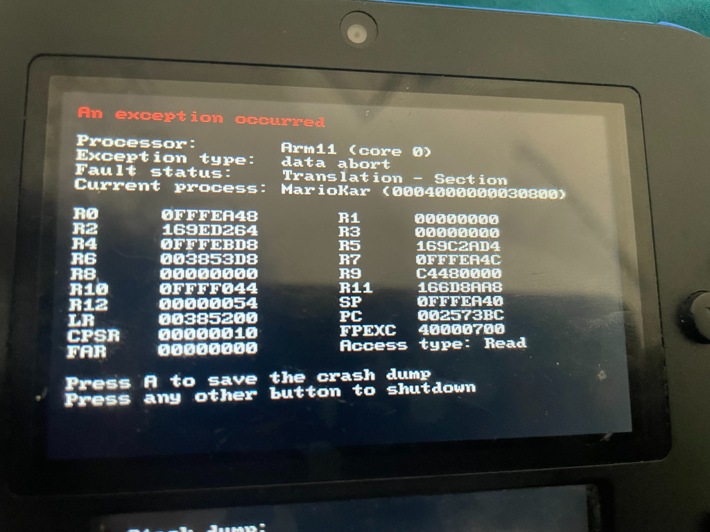 Having exception error while has edited romFs Question for Mario Kart 7 ...