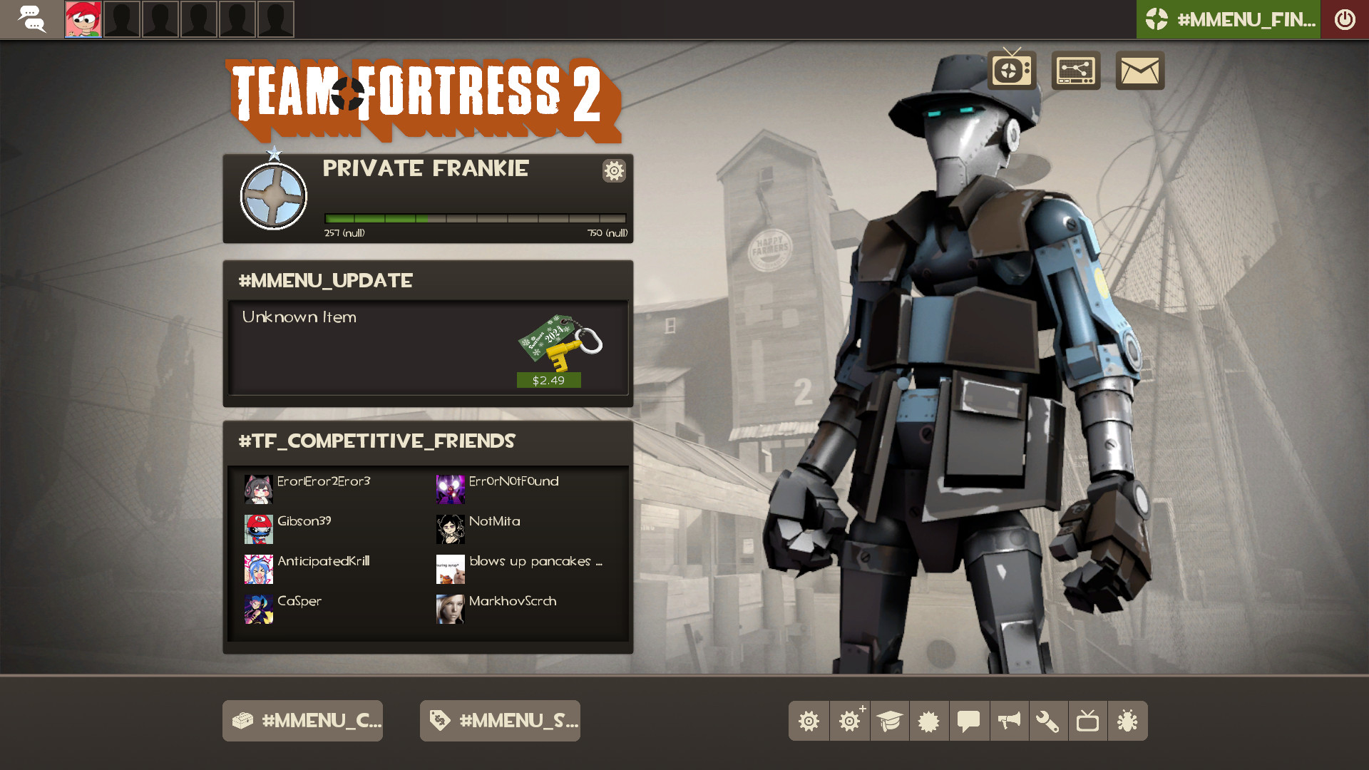 text is bugged Question for Team Fortress 2 | TF2 Questions
