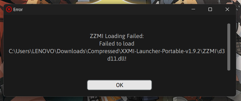 Failed to load d3d11.dll Question for Zenless Zone Zero | ZZZ Questions