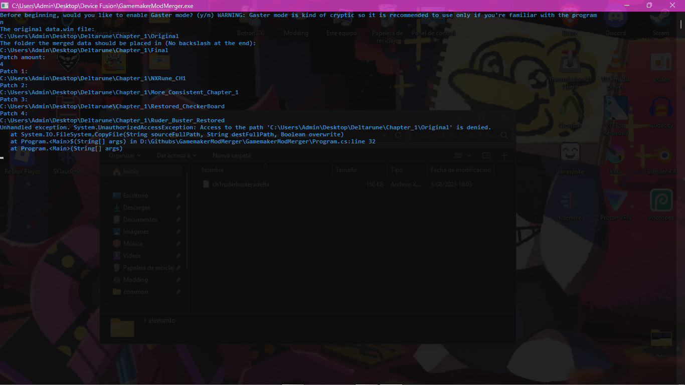 Strange error in Device_Fusion Question for Deltarune | DR Questions