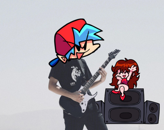 Boyfriend with Guitar skin [Friday Night Funkin'] [Requests]