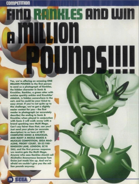 Rankles the green otter over knux Request for Sonic 3 A.I.R. | S3AIR ...