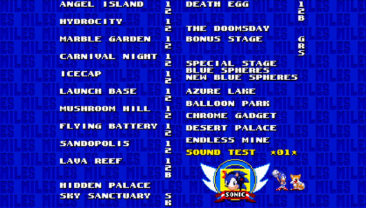 Origins Level Select [Sonic 3 A.I.R.] [Requests]