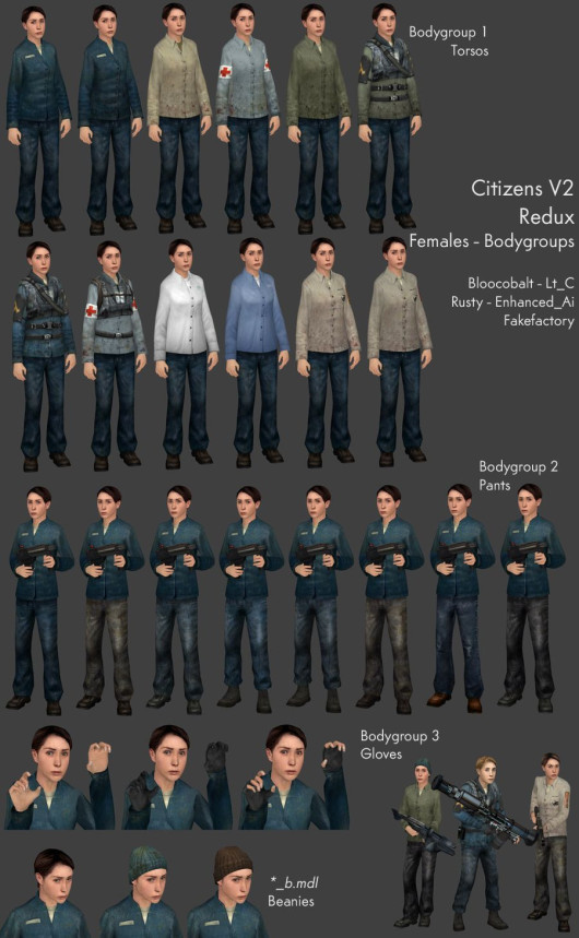 Bloocobalt and Lt_Commander Enhanced Citizens Redux Replacement Request ...