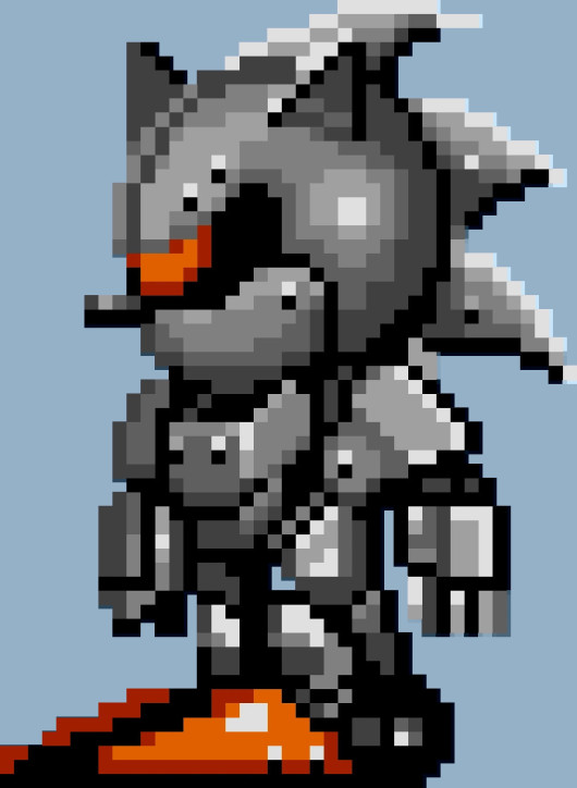 Silver/Robo Sonic over Sonic [Sonic The Hedgehog 2 Absolute] [Requests]