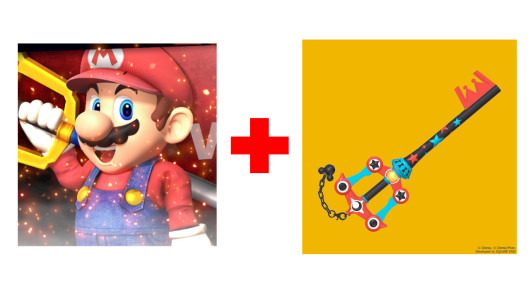 Mario over Sora with Advent Red keyblade (A Switch-exclusive KH3 keyblade) [Super Smash Bros ...