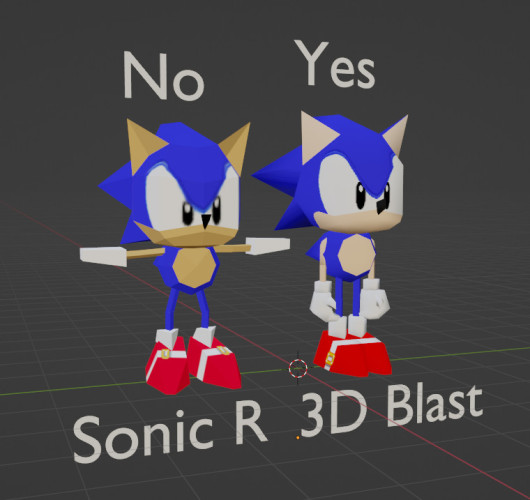 sonic jam/3d blast saturn model for classic sonic Request for Sonic ...