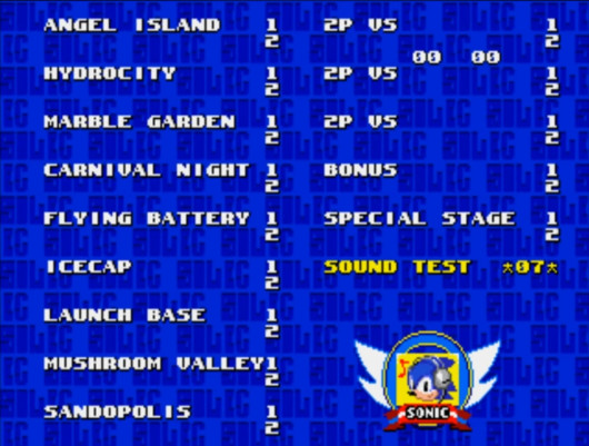 Sonic 3 Prototype Level Select Request for Sonic 3 A.I.R. | S3AIR Requests