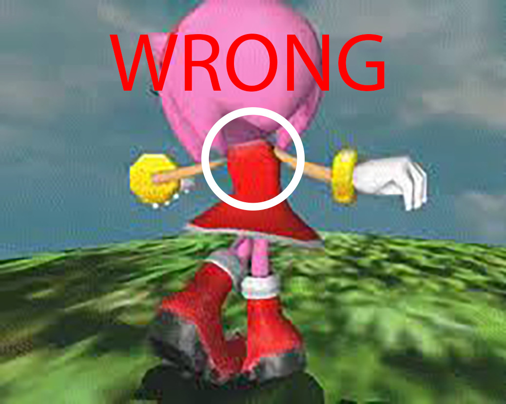 Amy Rose Texture fix Request for Sonic Adventure 2 | SA2 Requests