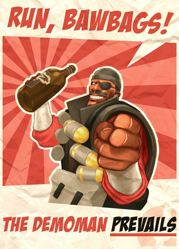 HL2 Demobine posters (demoman posters for combine posters) [Half-Life 2 ...