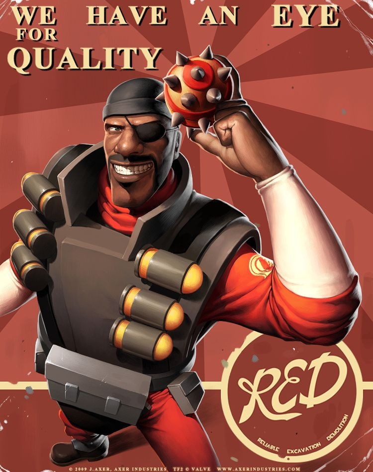 HL2 Demobine posters (demoman posters for combine posters) [Half-Life 2 ...