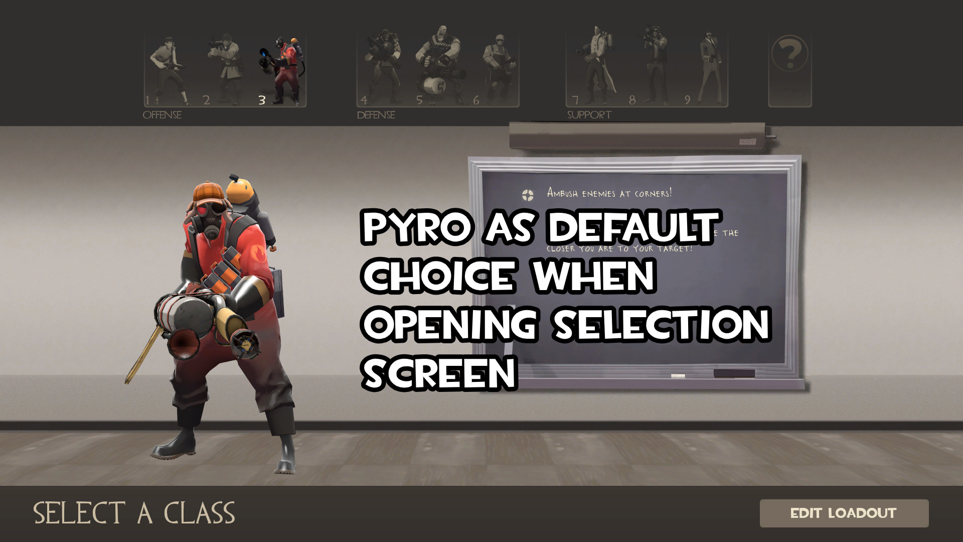 A ClassSelection.res file that starts on Pyro instead of Heavy [Team ...