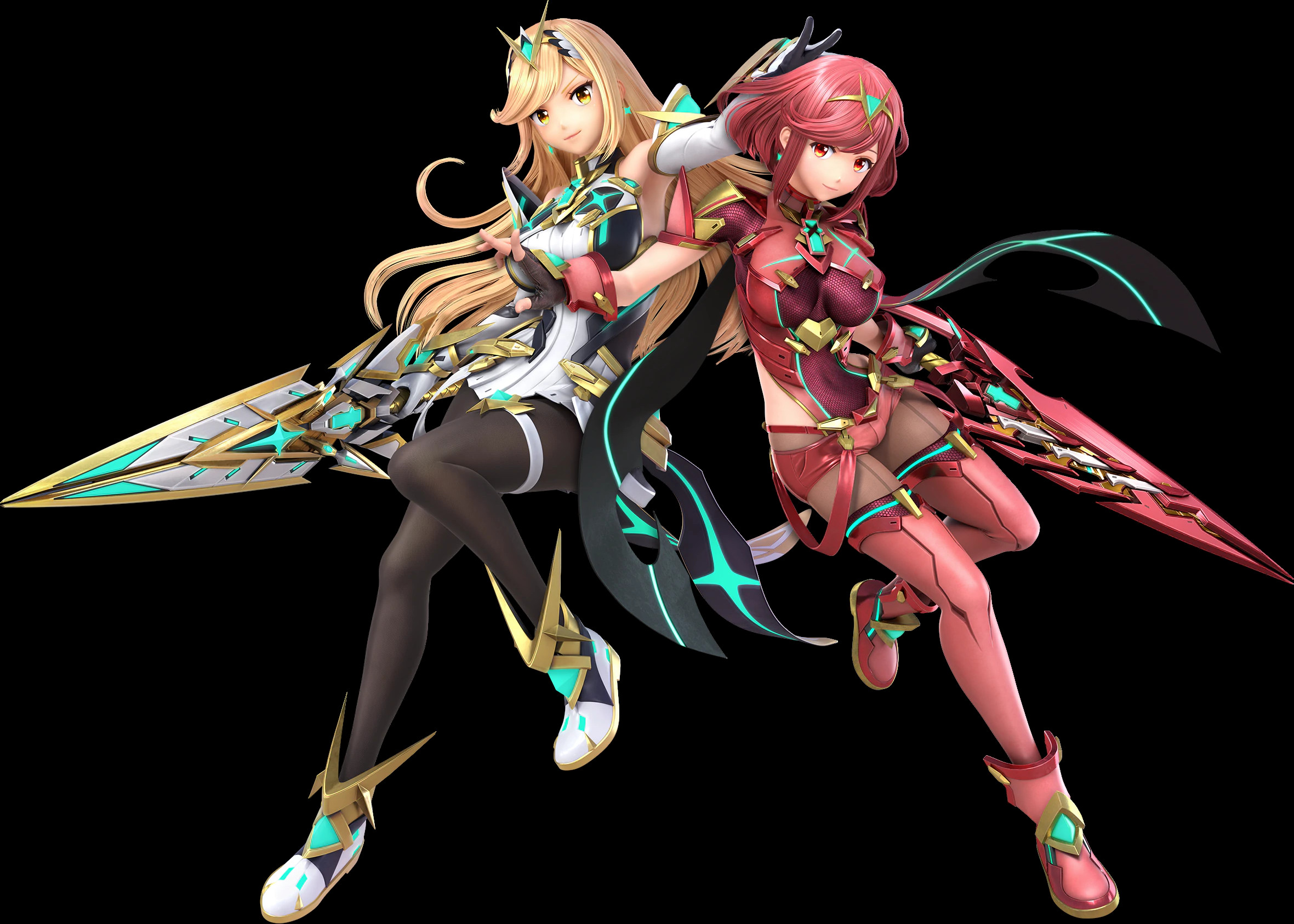 Pyra & Mythra c02 Model Swap [Super Smash Bros. Ultimate] [Requests]